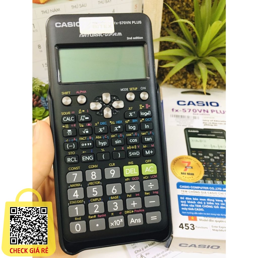 [Mã giảm 30%] Máy tính casio fx 580vnx/ 570 es plus 2nd/ 570vn plus, độ ...