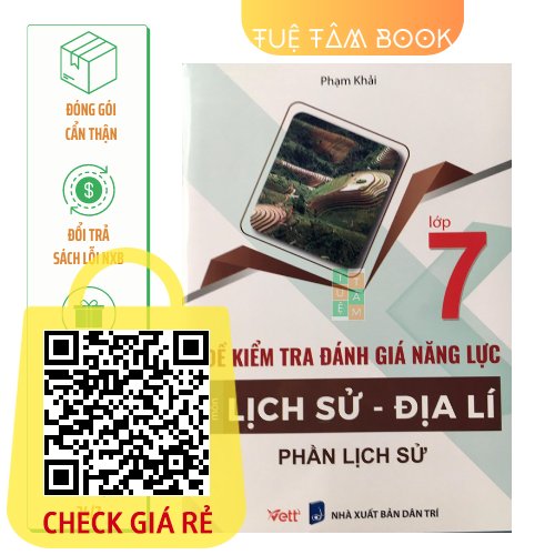 [Mã giảm 20%] Sách Đề kiểm tra đánh giá năng lực phần Lịch sử 7